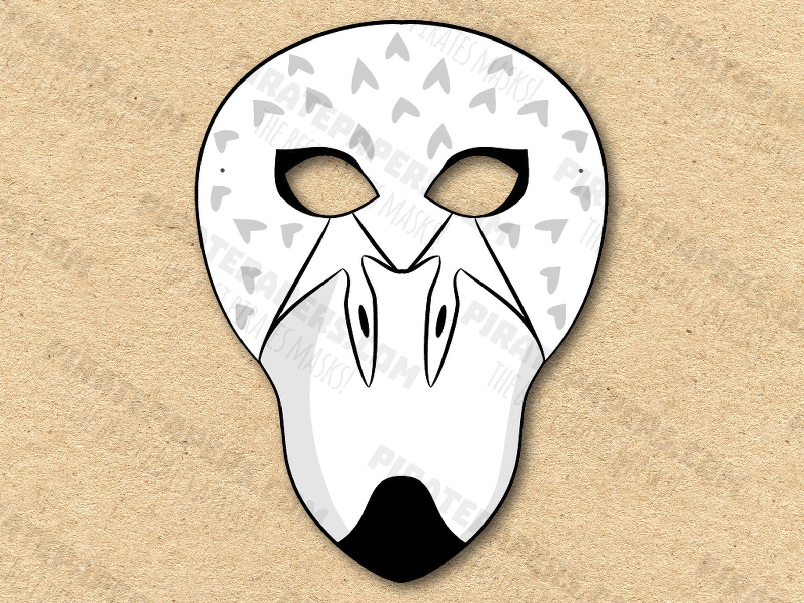 Swan Mask Printable Coloring, Paper DIY for Kids and Adults. PDF ...