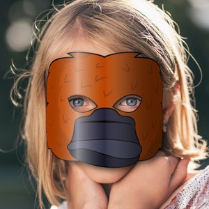 Platypus Mask Printable, Paper DIY for Kids and Adults. PDF Template ...