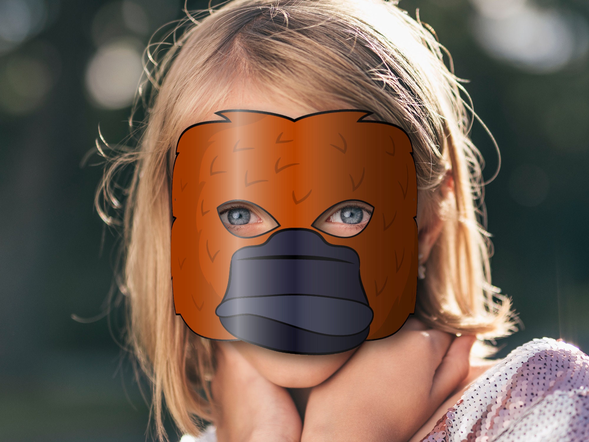 Platypus Mask Printable, Paper DIY for Kids and Adults. PDF Template ...