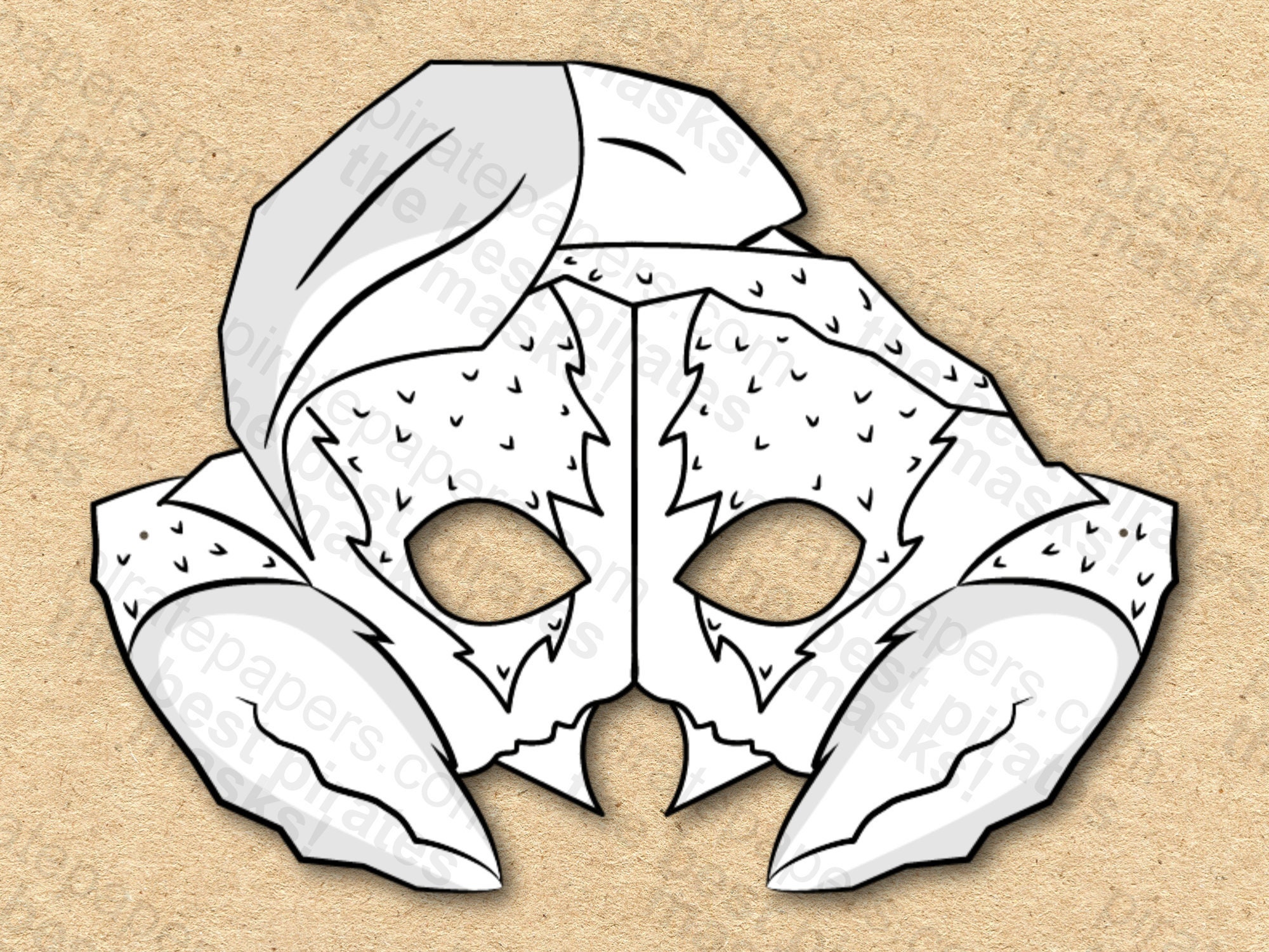 Scorpion Mask Printable Coloring Paper DIY for Kids and - Etsy