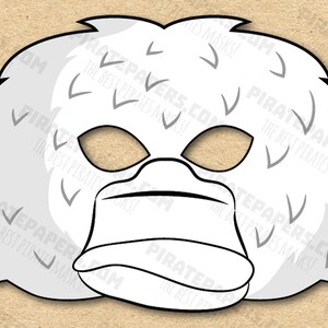 Australian Animals Masks Printable Coloring, Kangaroo, Koala, Platypus ...