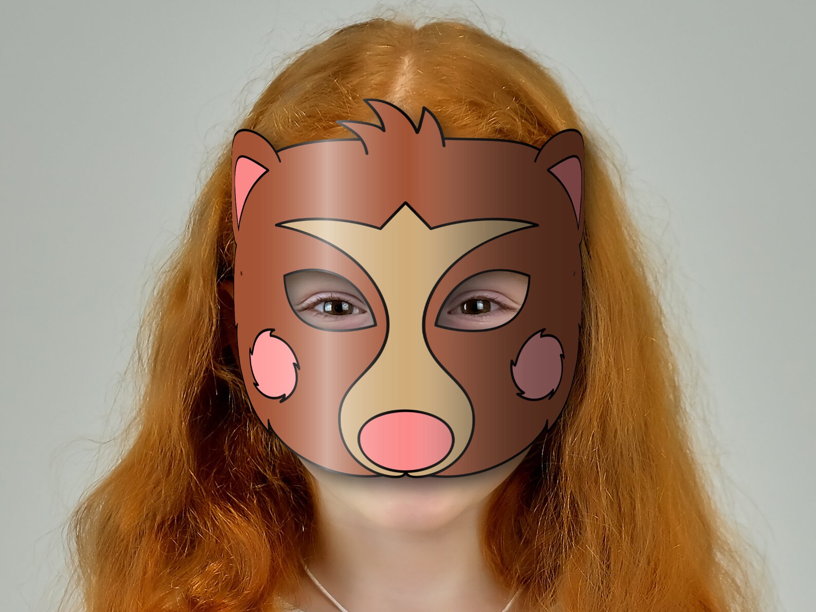 Bear-baby Mask Printable goldilocks and the Three Bears, Paper DIY for ...