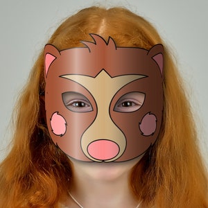 Bear-baby Mask Printable (goldilocks and the Three Bears), Paper DIY ...