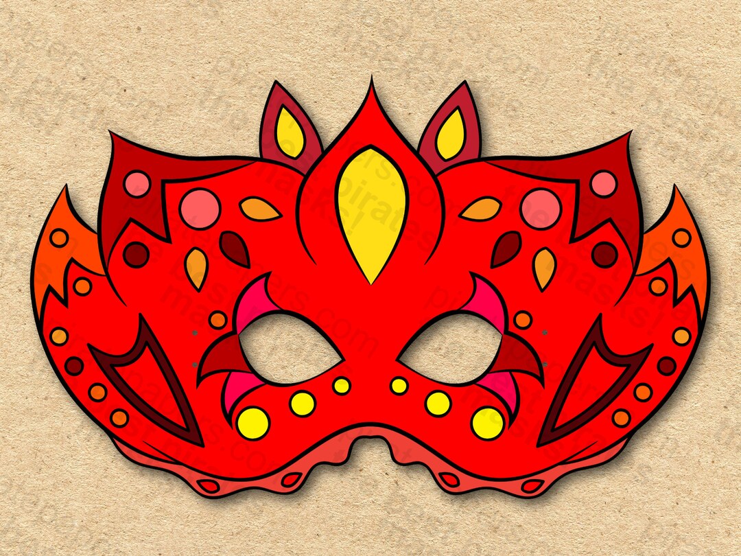 Fairy 4 Mask Printable Paper DIY for Kids and Adults. PDF - Etsy