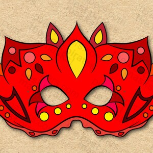 Fairy 4 Mask Printable Paper DIY for Kids and Adults. PDF - Etsy