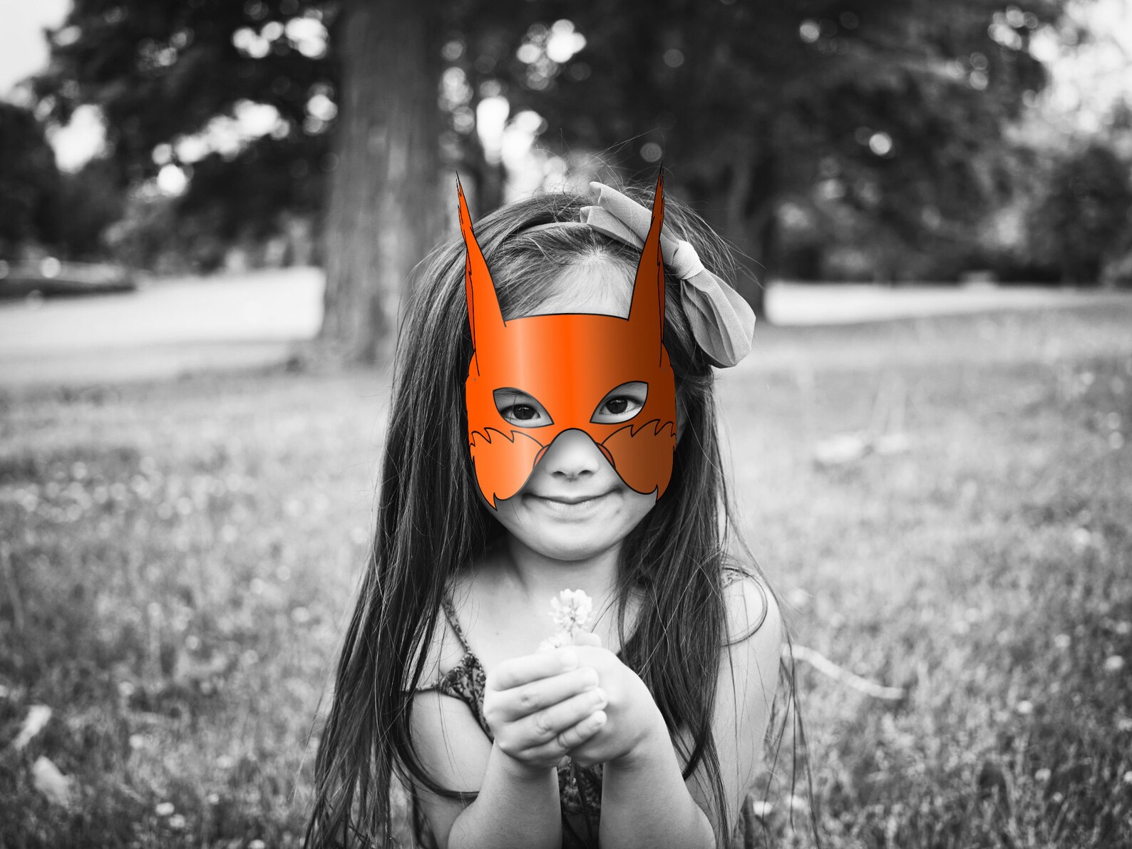 Squirrel Mask Printable Paper DIY for Kids and Adults. PDF - Etsy