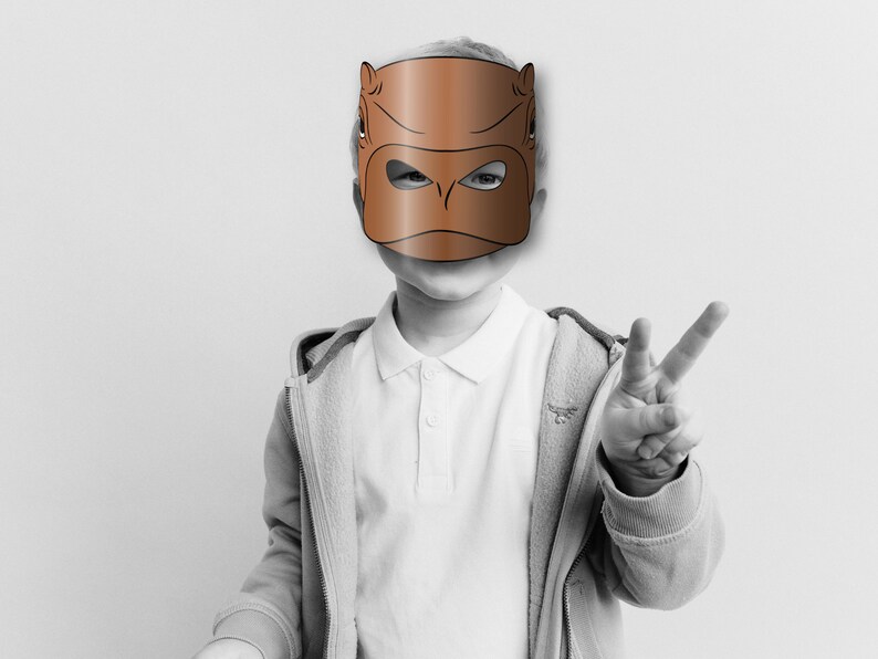 Hippo Mask Printable Paper DIY for Kids and Adults. PDF - Etsy