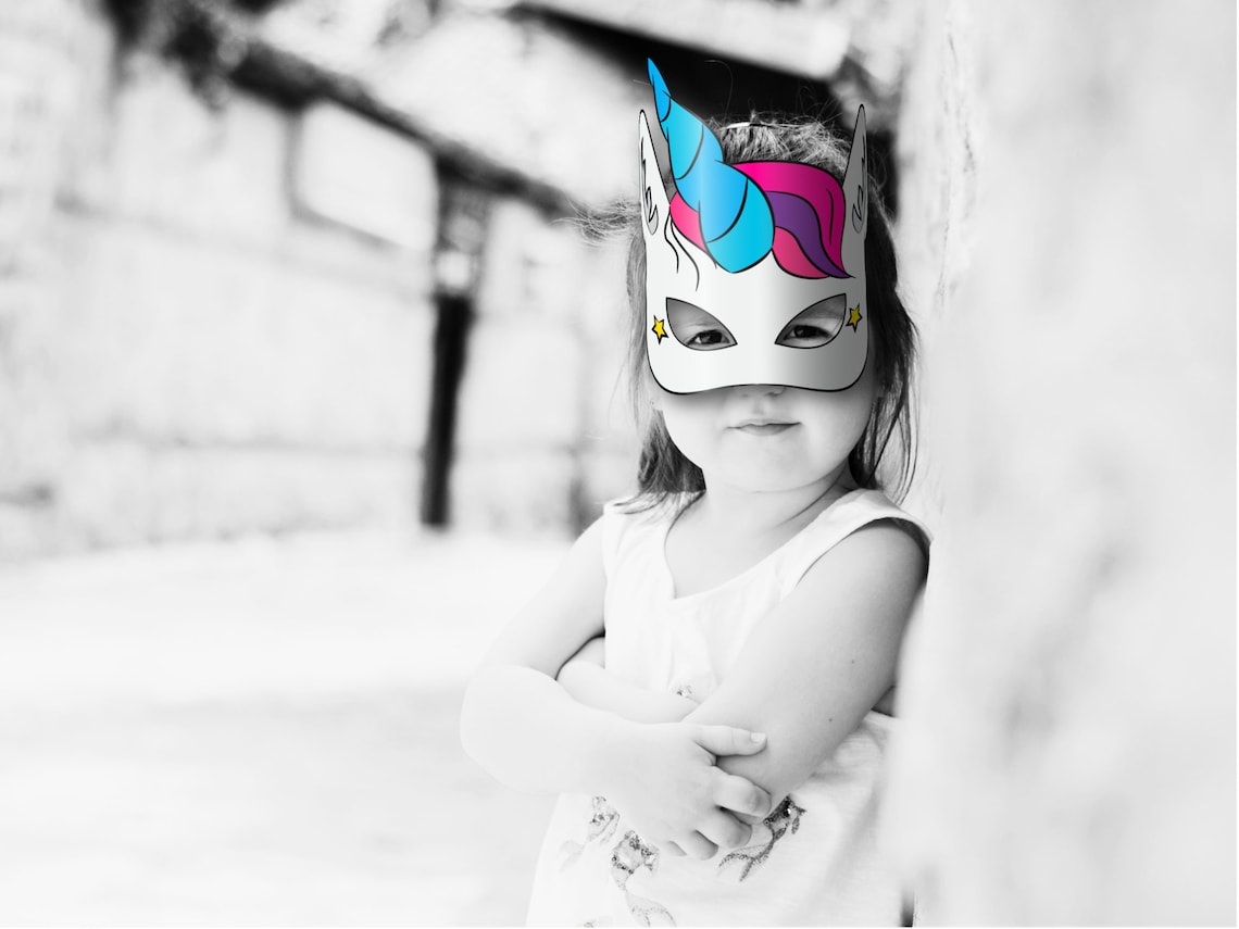Unicorn Mask Printable Paper DIY for Kids and Adults. PDF - Etsy