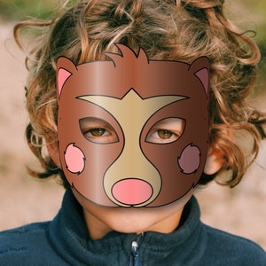 Bear-baby Masks Printable Color + Coloring (goldilocks and the Three ...