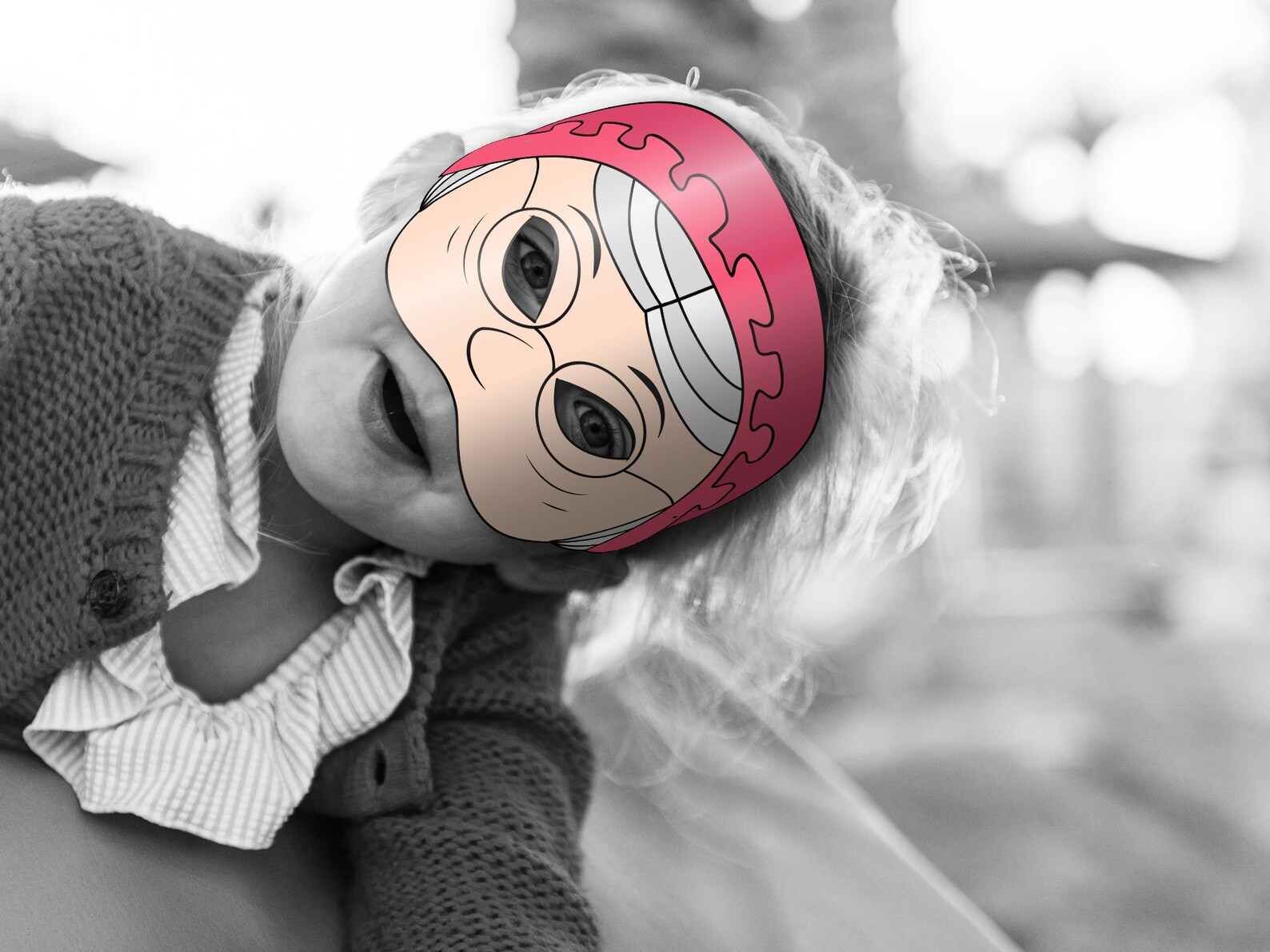 Grandma Mask Printable little Red Riding Hood Paper DIY for - Etsy