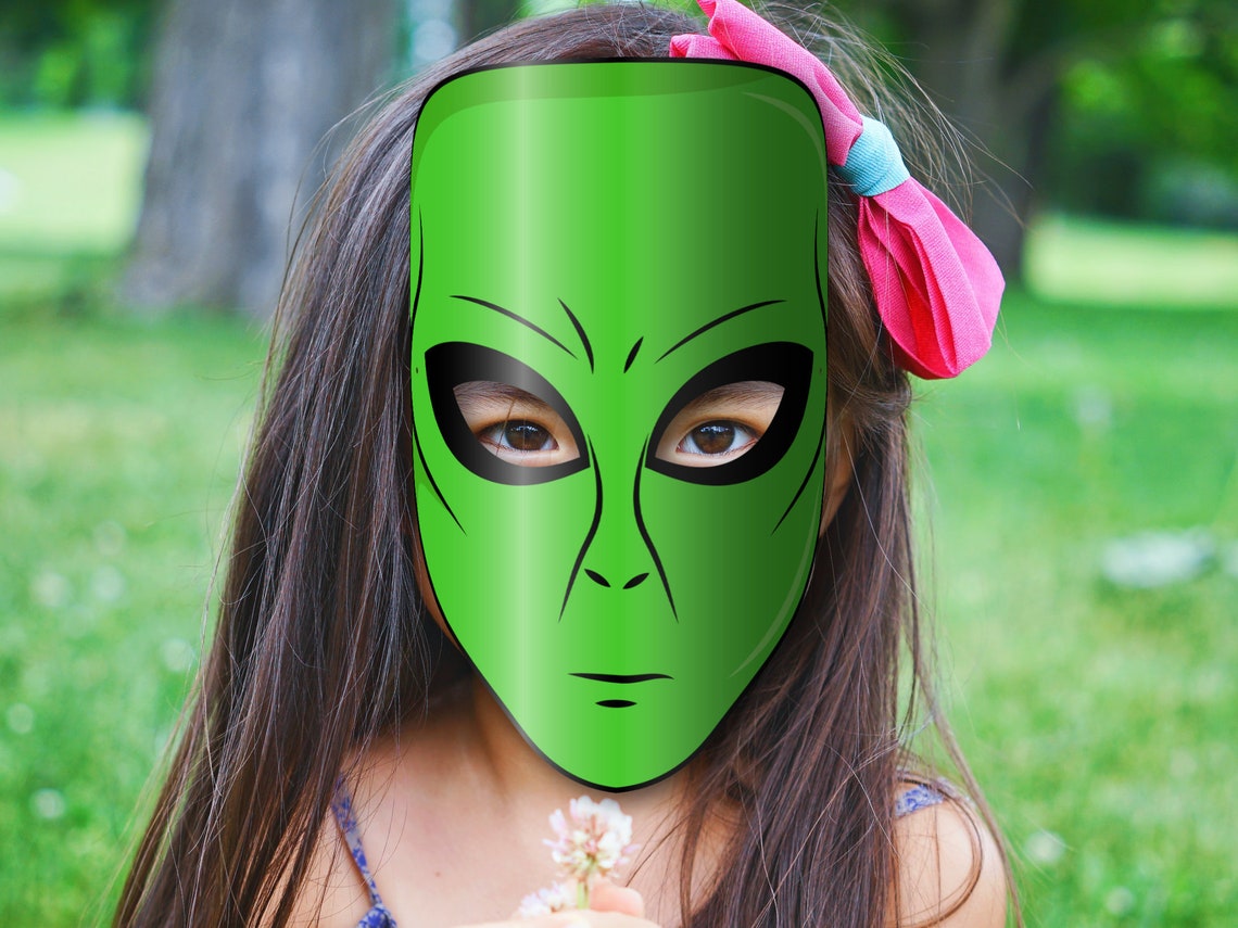 Alien Mask Printable Paper DIY for Kids and Adults. (Download Now) - Etsy