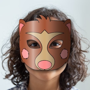 Bear-baby Mask Printable (goldilocks and the Three Bears), Paper DIY ...