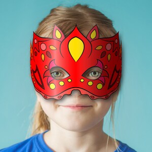 Fairy #4 Mask Printable, Paper DIY for Kids and Adults. PDF Template ...