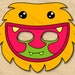 Monster #5 Mask Printable, Paper DIY for Kids and Adults. PDF Template ...