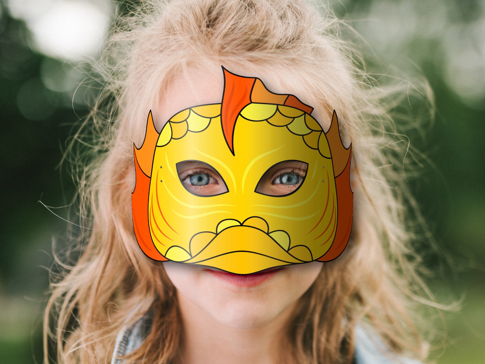 Fish Mask Printable, Paper DIY for Kids and Adults. PDF Template ...