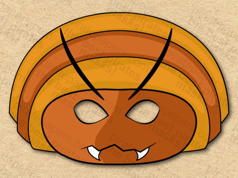 Cockroach Mask Printable Paper DIY for Kids and Adults. PDF - Etsy ...