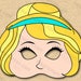 Cinderella Mask Printable Paper DIY for Kids and Adults. PDF - Etsy