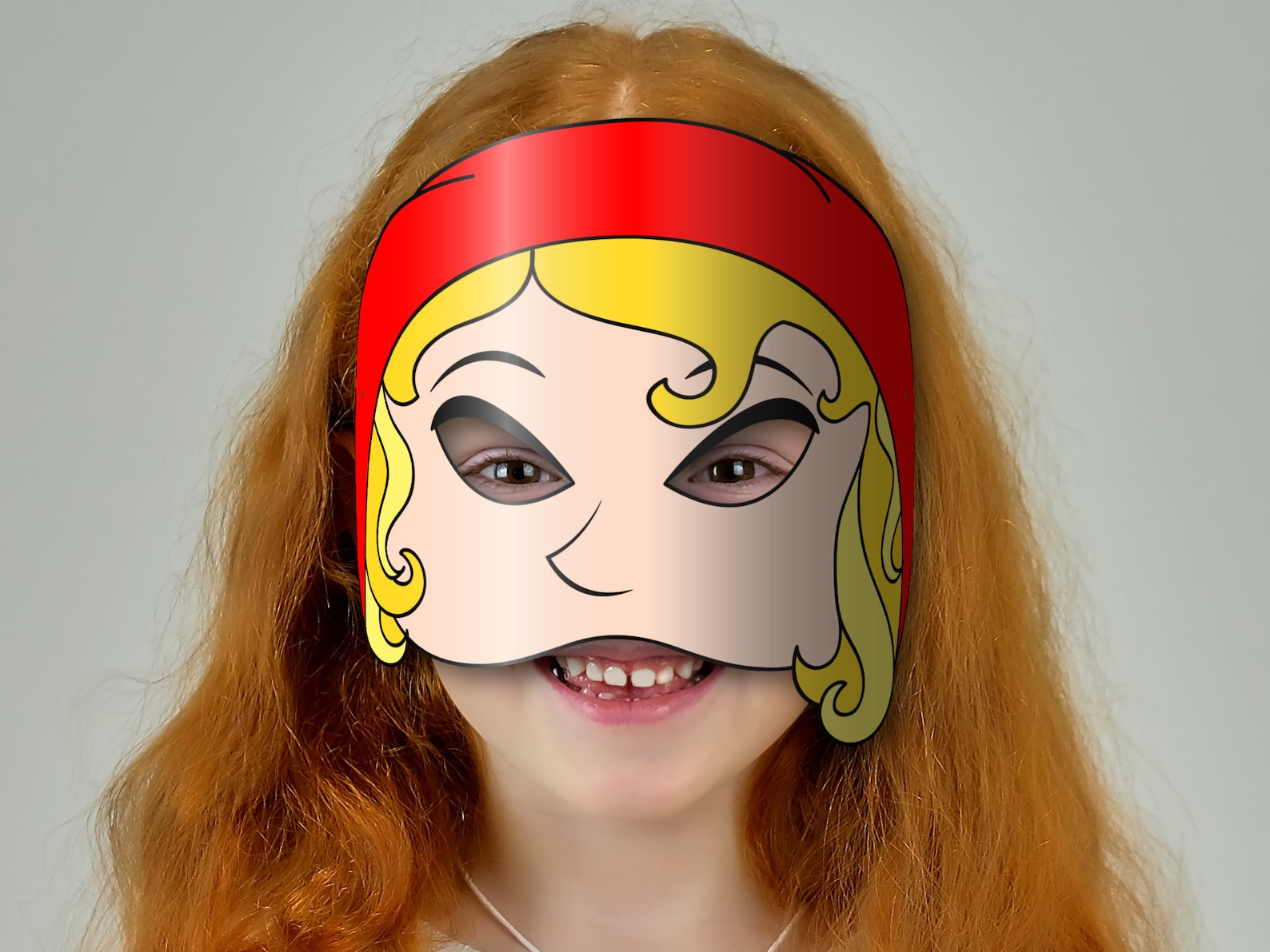 Little Red Riding Hood Mask Printable, Paper DIY for Kids and Adults ...