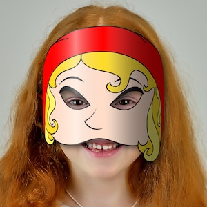 Little Red Riding Hood Mask Printable, Paper DIY for Kids and Adults ...
