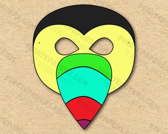 Printable Toucan Mask for Kids - Etsy