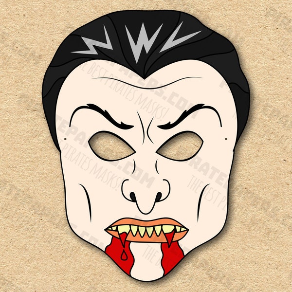 Printable Dracula Mask - Etsy