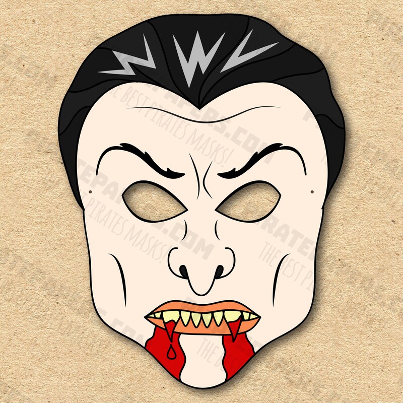 Dracula Mask - Etsy