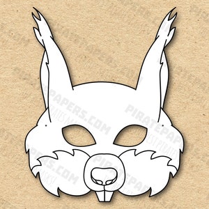 Squirrel Masks Printable Color + Coloring, Paper DIY for Kids and ...