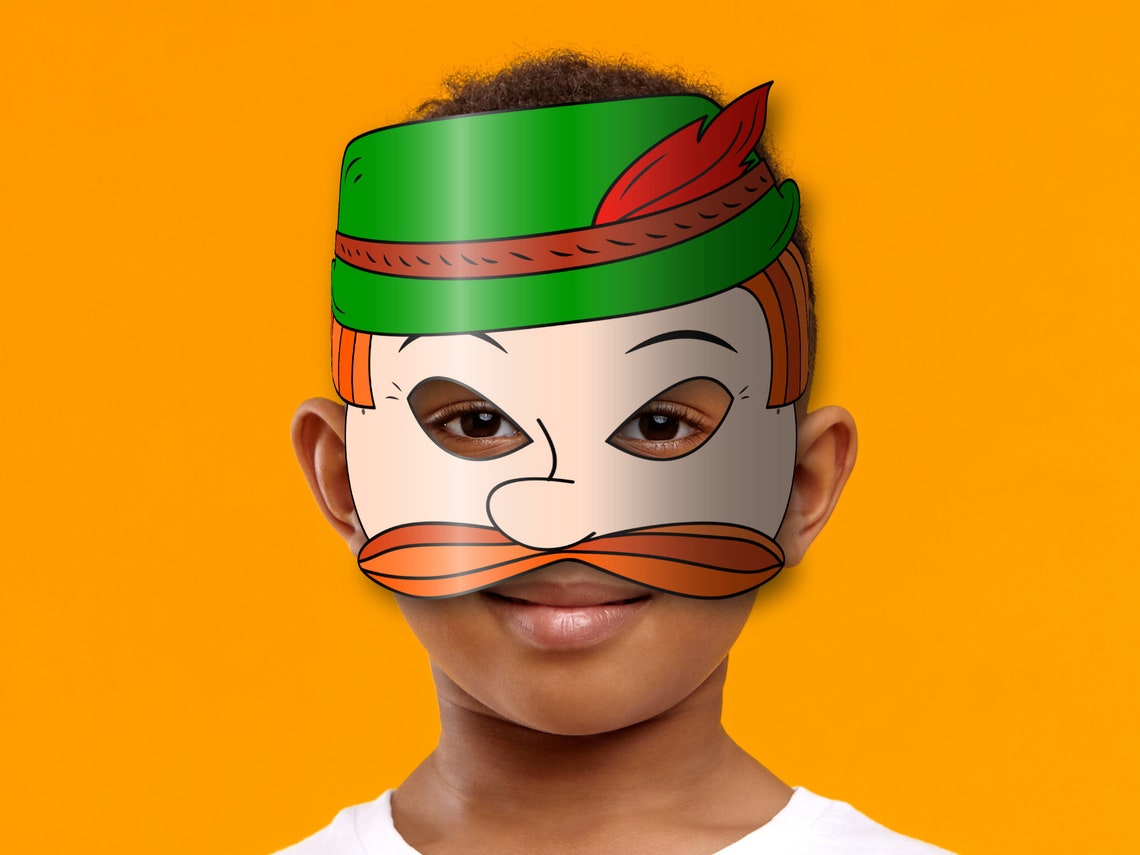 Woodcutter Mask Printable (little Red Riding Hood), Paper DIY for Kids ...