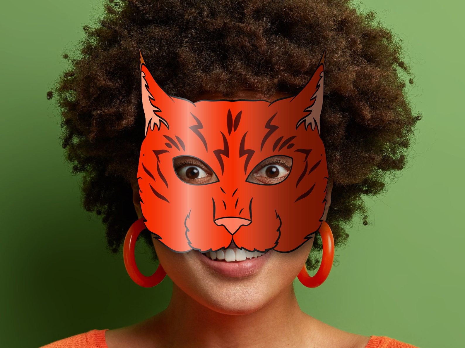 Cat Maine Coon Mask Printable Breed, Paper DIY for Kids and Adults. PDF ...