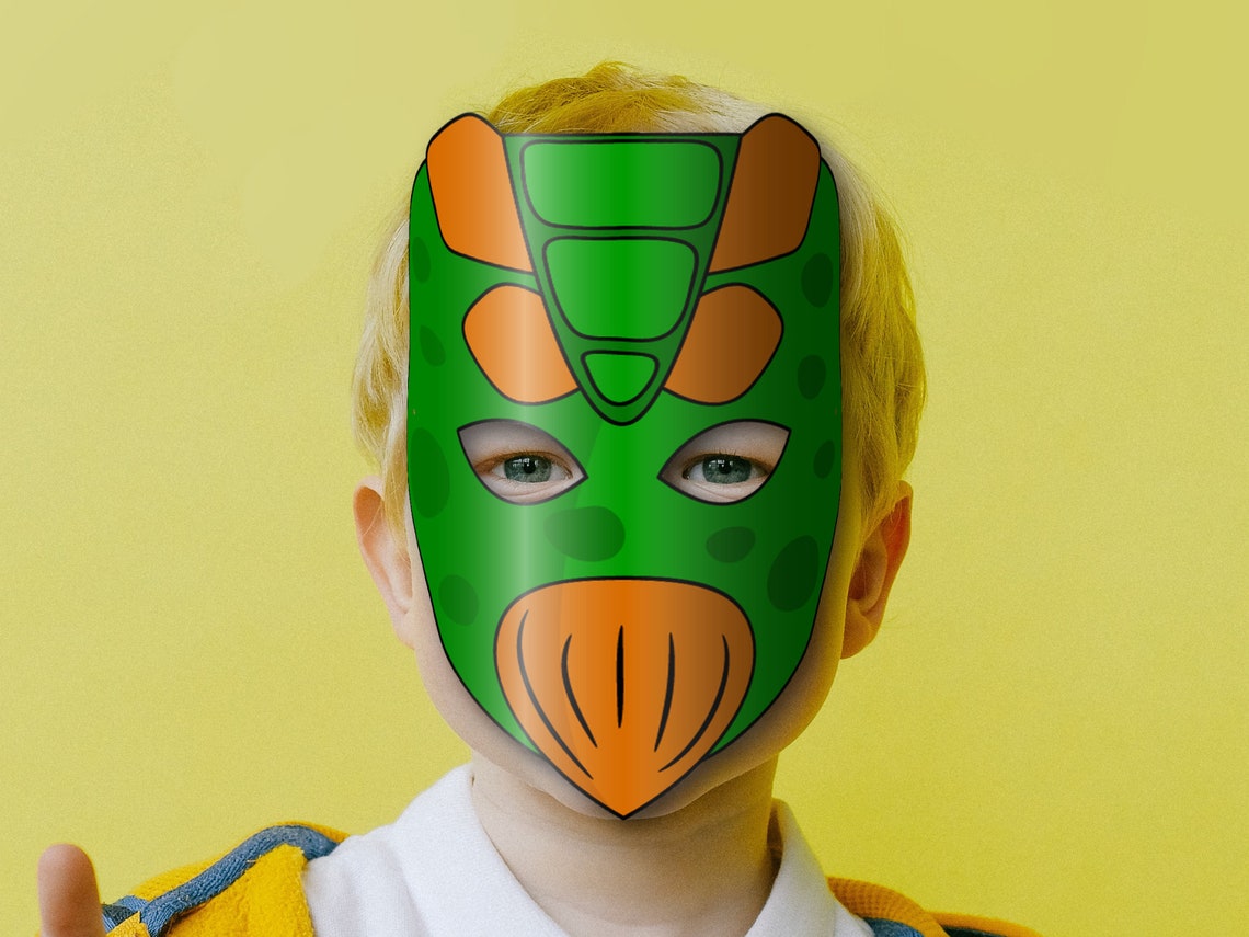Dinosaur Stegosaurus Mask Printable, Paper DIY for Kids and Adults. PDF ...