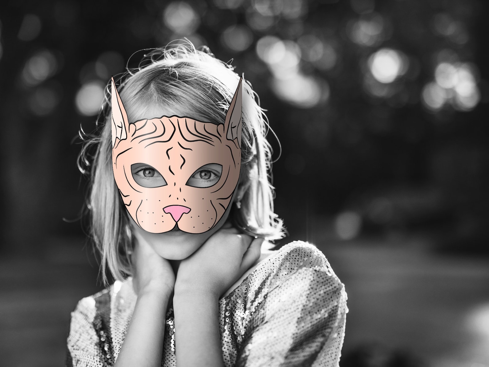 Cat Sphynx Mask Printable Breed Paper DIY for Kids and - Etsy