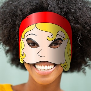 Little Red Riding Hood Mask Printable, Paper DIY for Kids and Adults ...