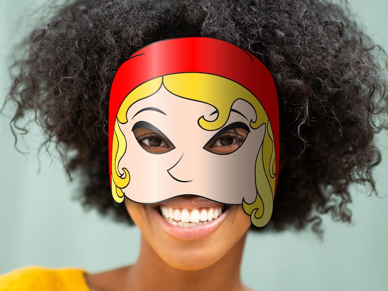 Little Red Riding Hood Mask Printable, Paper DIY for Kids and Adults ...