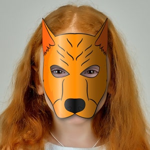 Dingo Mask Printable, Paper DIY for Kids and Adults. PDF Template ...