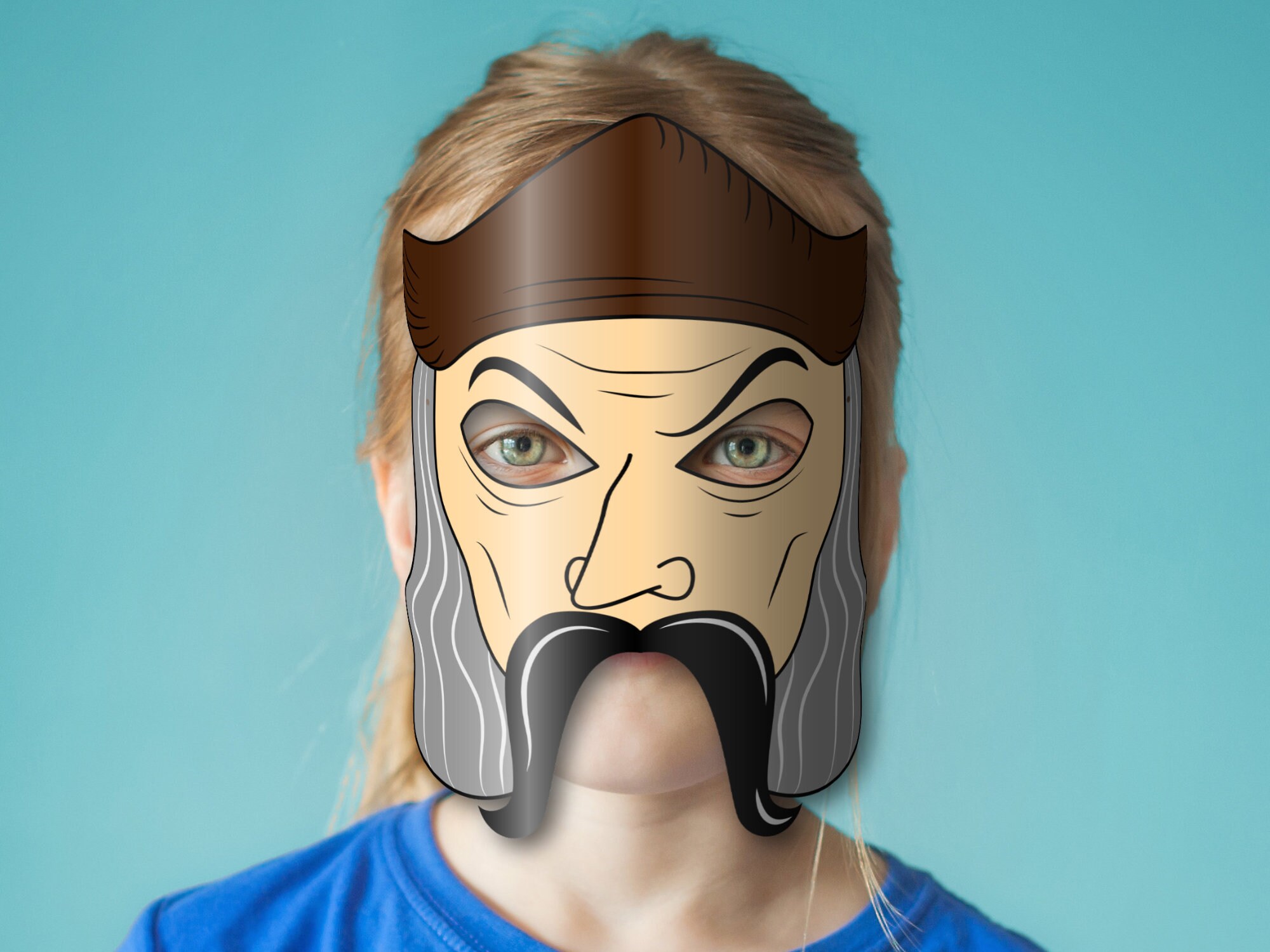 Pirate Captain William Kidd Mask Printable, Paper DIY for Kids and ...