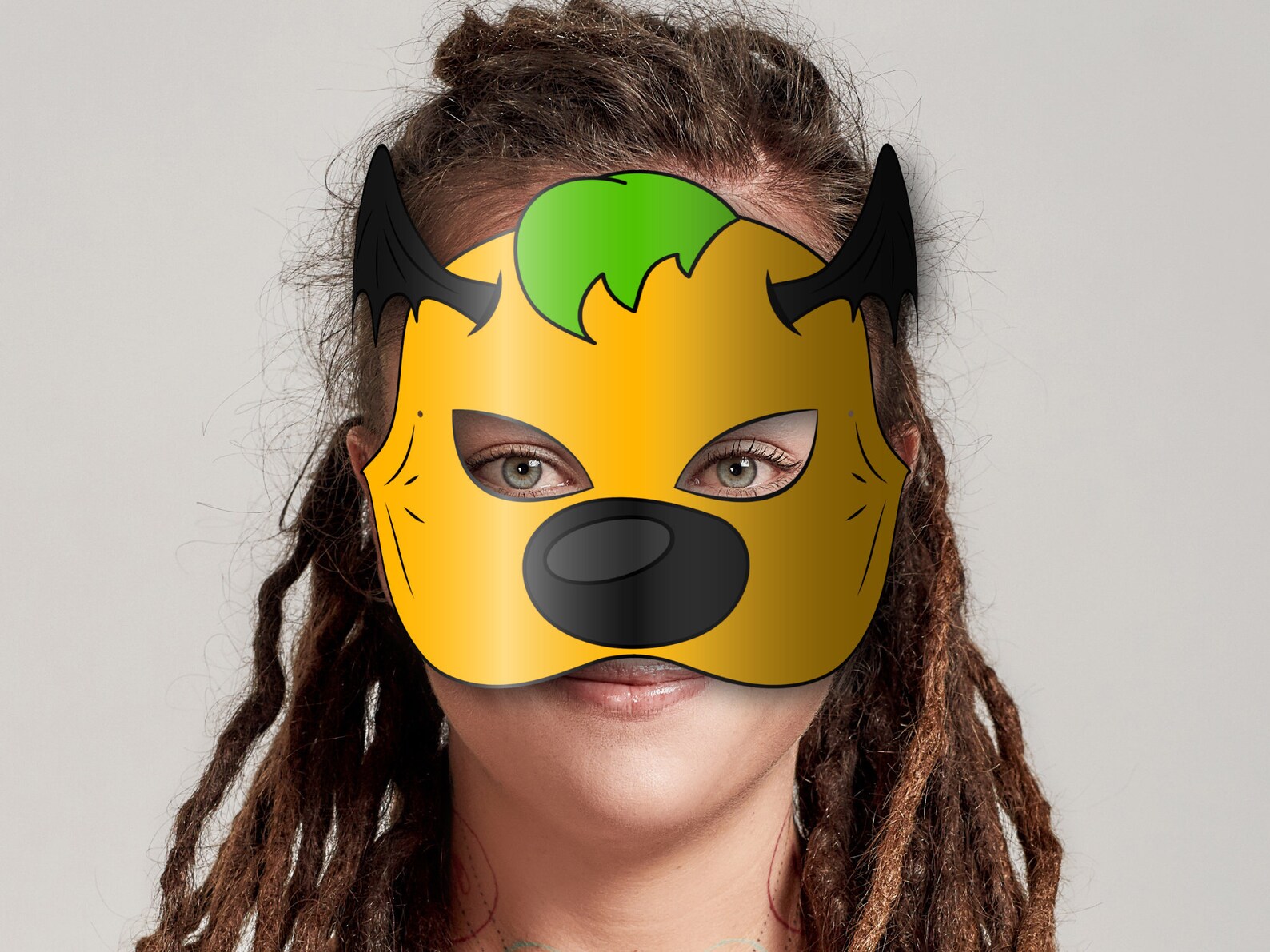 Monster #3 Mask Printable, Paper DIY for Kids and Adults. PDF Template ...