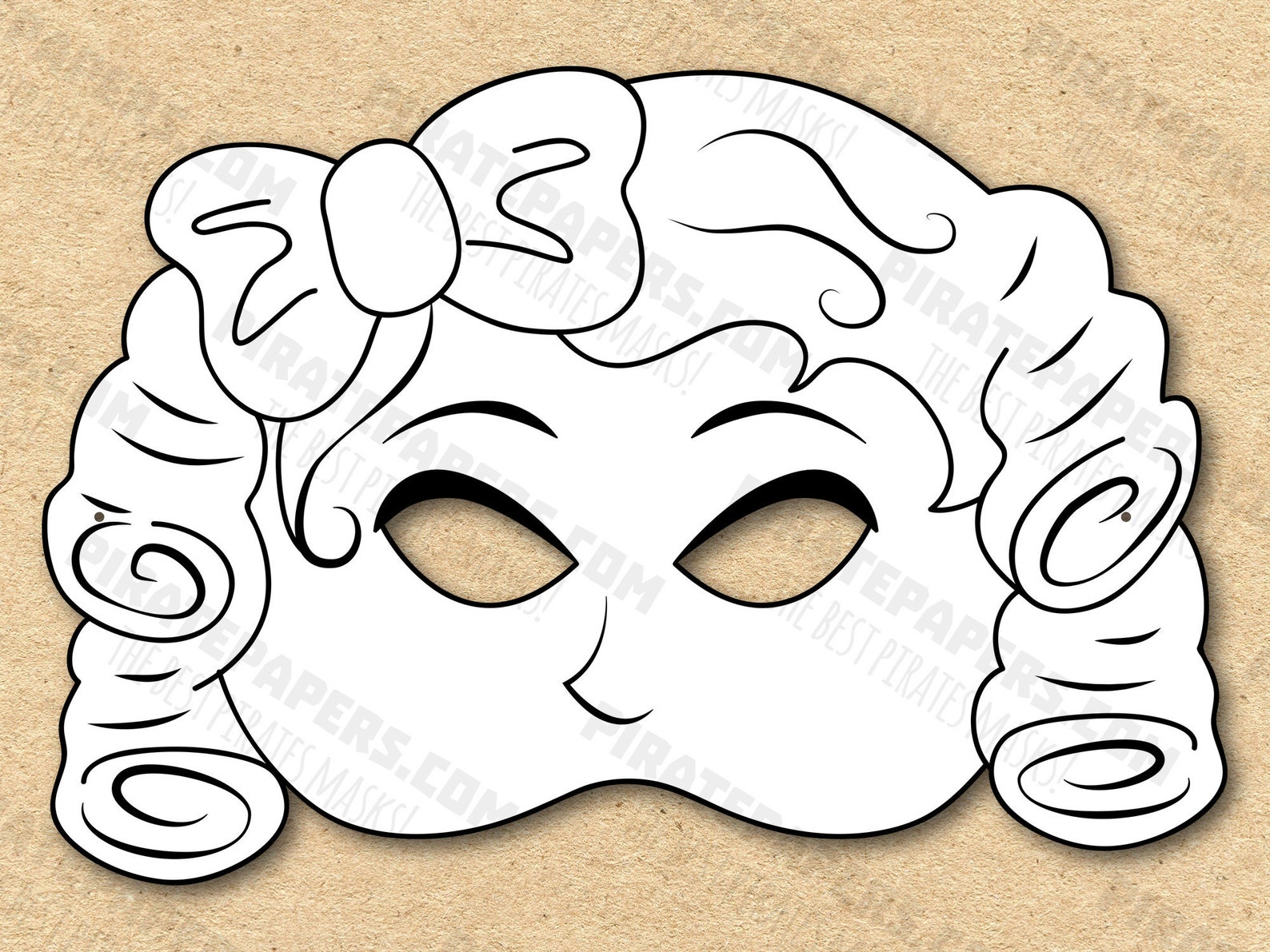 Goldilocks Mask Printable Coloring (goldilocks and the Three Bears ...
