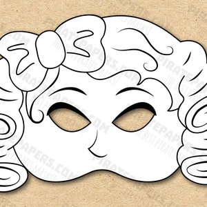 Goldilocks Masks Printable Color + Coloring (goldilocks and the Three ...