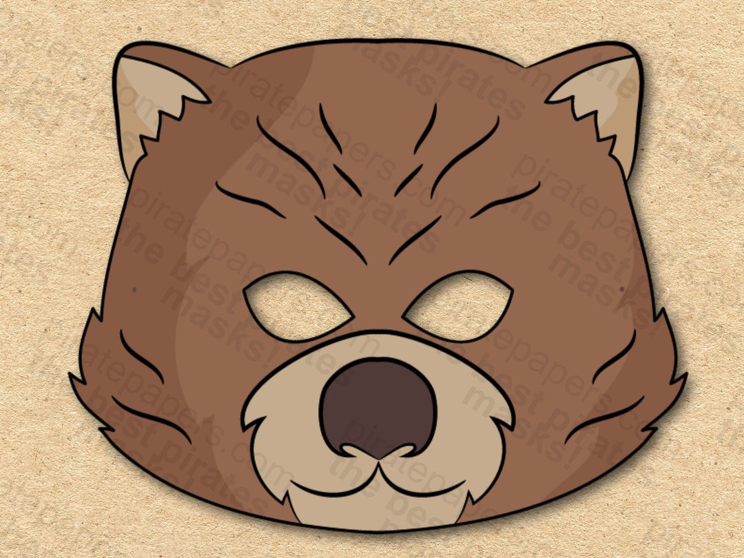 Wombat Mask Printable Paper DIY for Kids and Adults. PDF - Etsy