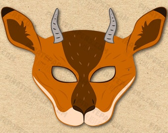 Capybara Mask Printable, Paper DIY for Kids and Adults. PDF Template ...