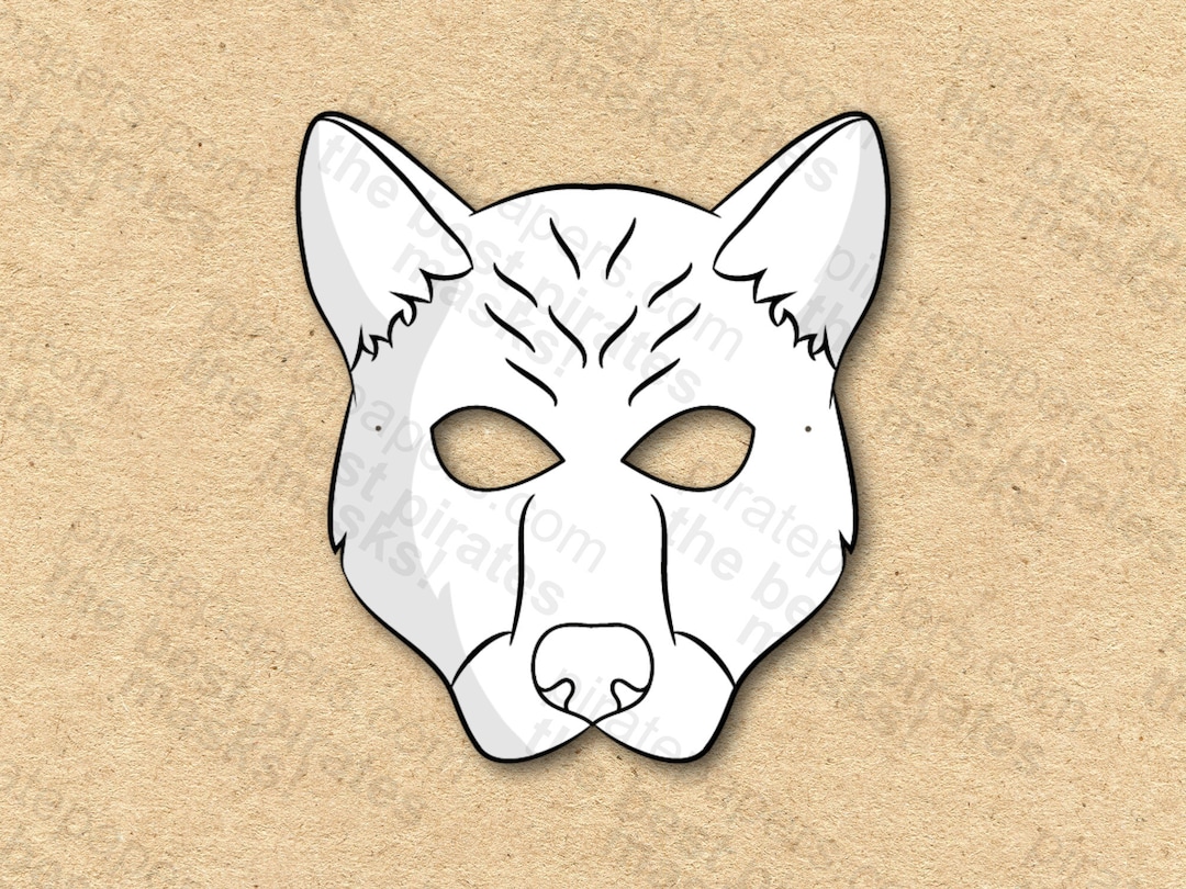 Dingo Mask Printable Coloring Paper DIY for Kids and Adults. - Etsy