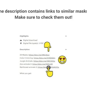 Gorilla Masks Printable Color + Coloring, Paper DIY for Kids and Adults ...