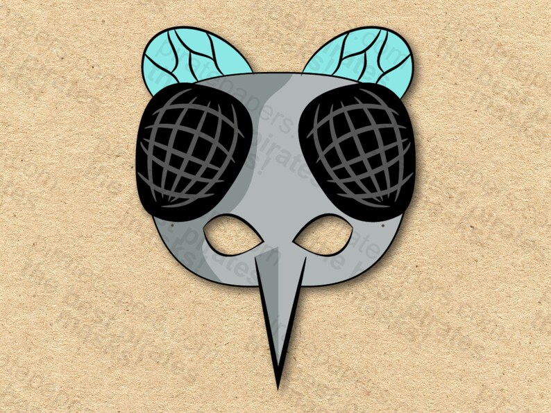 Mosquito Masks Printable Color Coloring Paper DIY for Kids - Etsy