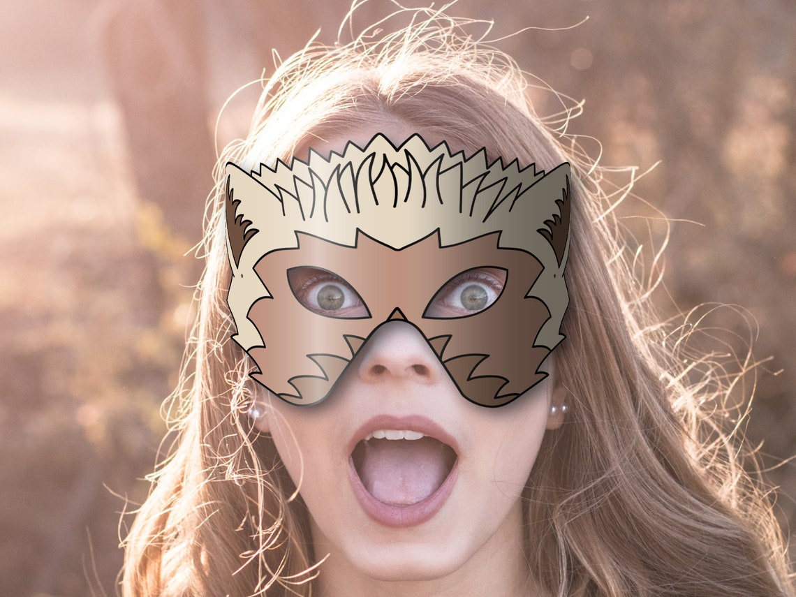 Hedgehog Mask Printable, Paper DIY for Kids and Adults. PDF Template ...