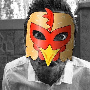 Chicken Mask Printable Hen Mask Paper DIY for Kids and - Etsy