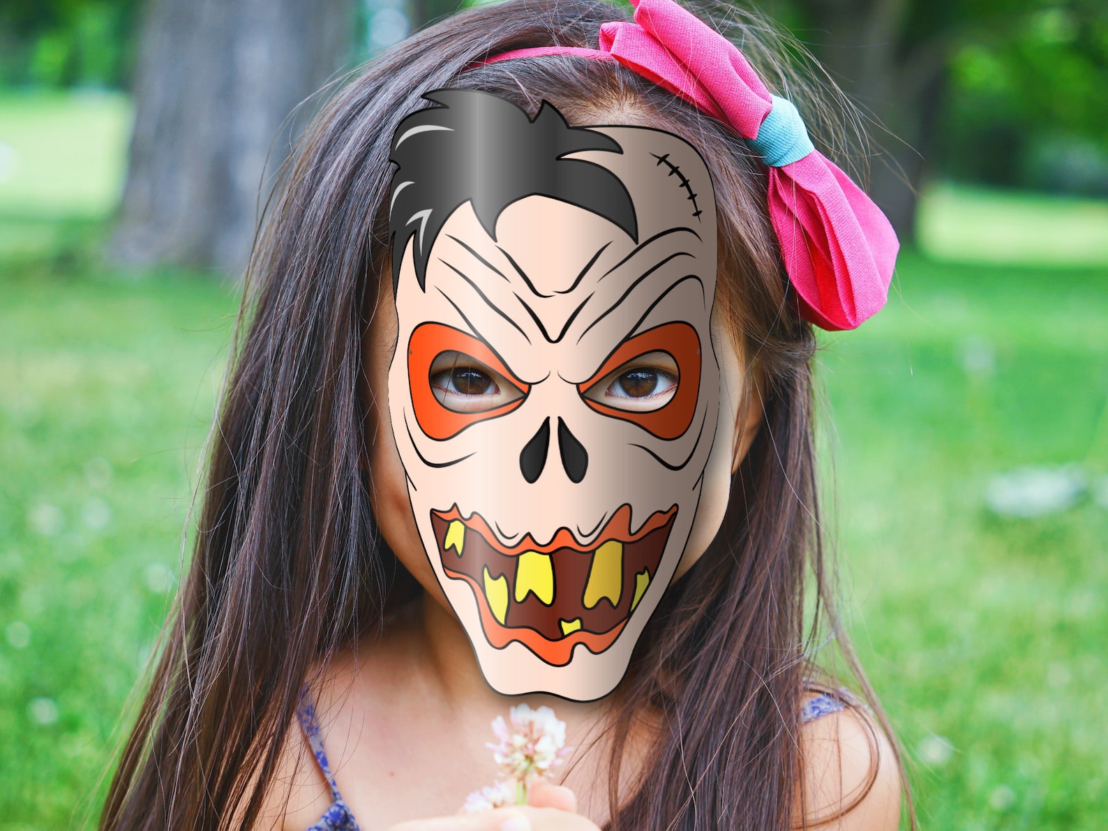 Evil Masks Printable Color Coloring, Paper DIY for Kids and Adults. PDF ...
