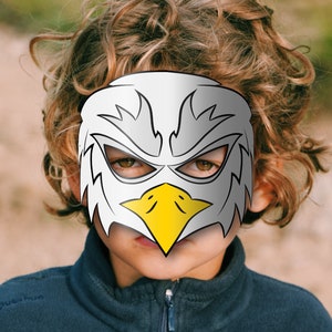 Birds Masks Printable, Owl, Peacock, Eagle, Kookaburra, Paper DIY for ...