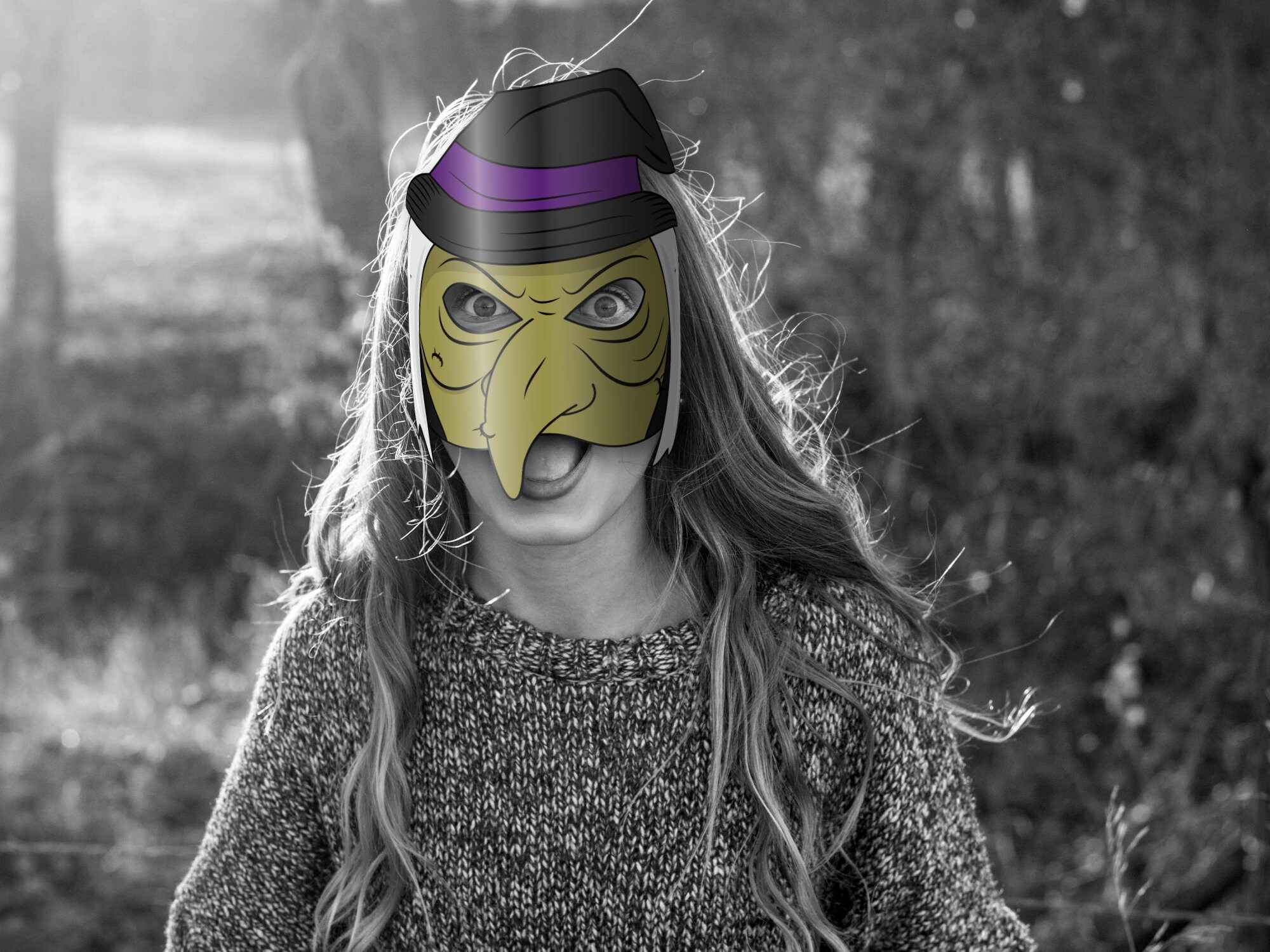 Witch Mask Printable Paper DIY for Kids and Adults. PDF - Etsy UK