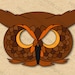 Owl Mask Printable, Paper DIY for Kids and Adults. PDF Template ...