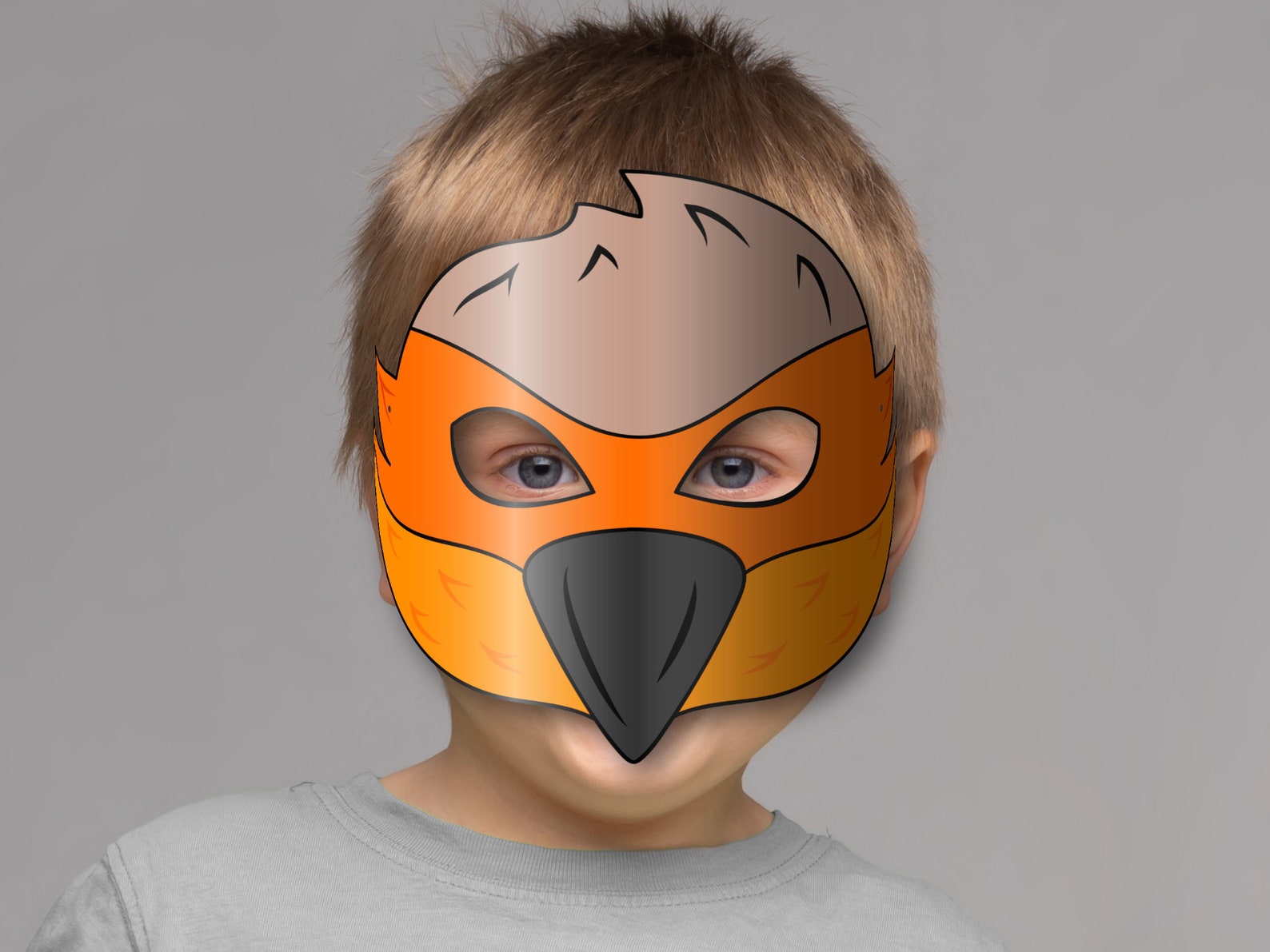 Bird Mask Printable, Paper DIY for Kids and Adults. PDF Template ...